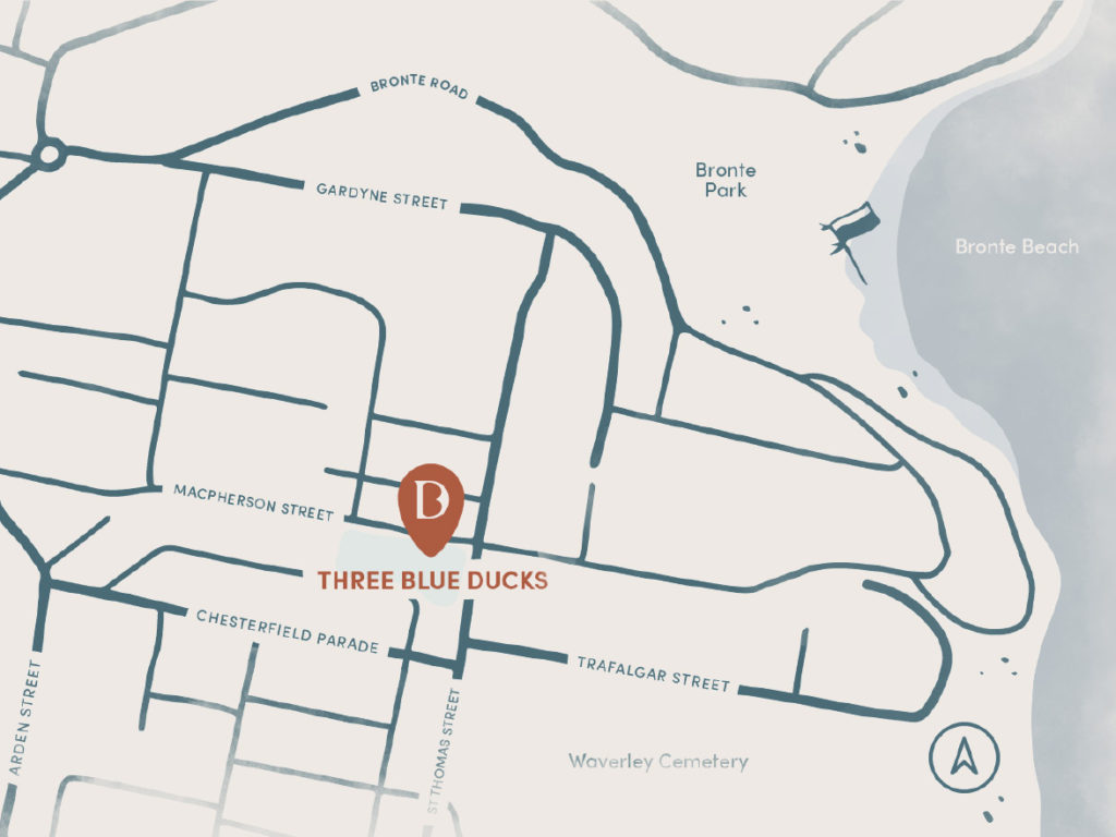 map-bronte - Three Blue Ducks